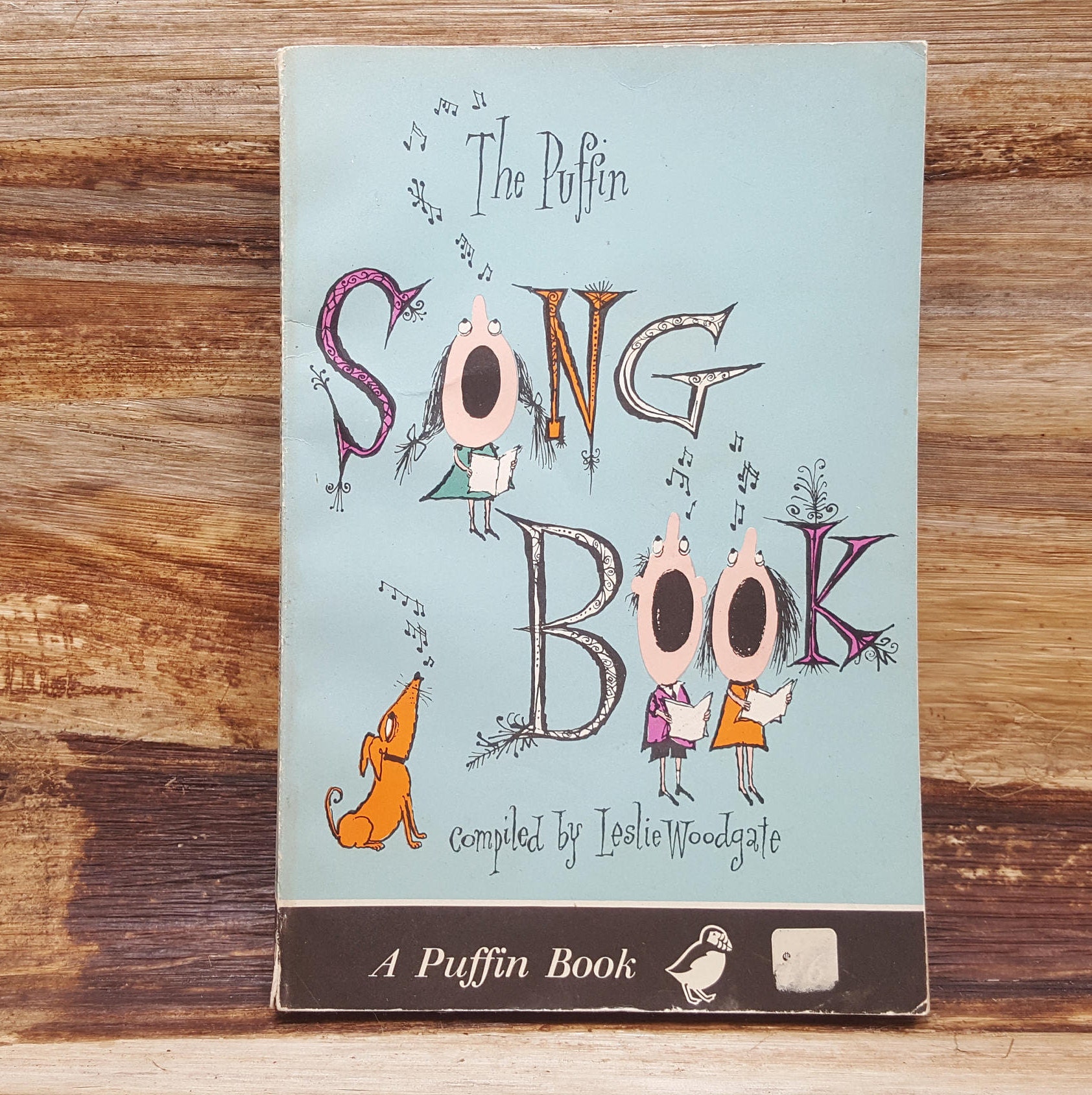 The Puffin Song Book, 1961, Leslie Woodgate, Vintage Music Book, Puffin ...