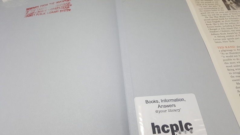 The Tree That Would Not Die, 1995, Ellen Levine, Ted Rand, Vintage Kids ...