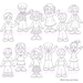 Kids Clipart Back to School Multiracial School Children Teacher ...