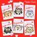 Valentine Day Card Printable Cats Valentine From Teacher to Students ...