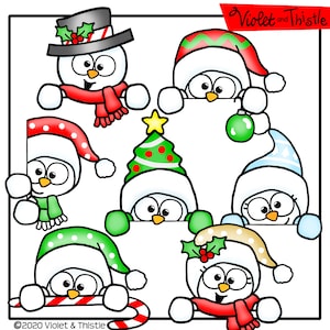 Christmas Snowman Clipart Png Peeking Snowmen Page Topper Clip Art Snow ...