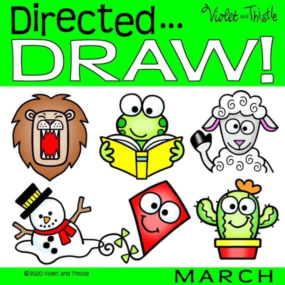 Directed Drawing Kids Learn How to Draw Step by Step Drawing | Etsy