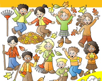 Season Fall Clip Art Combo Pack - Etsy