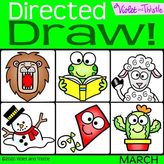 Directed Drawing Kids Learn How to Draw Step by Step Drawing | Etsy