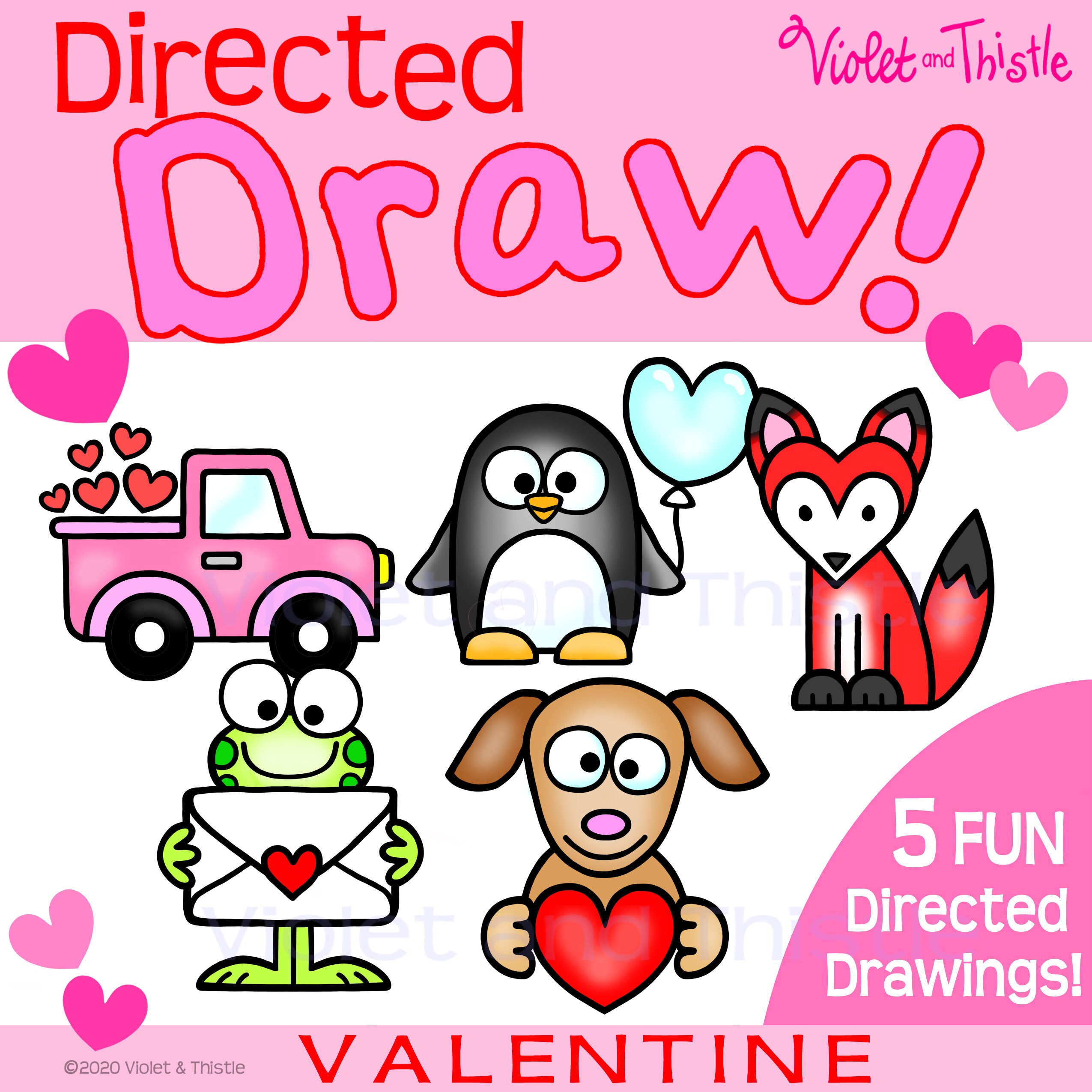 Directed Drawing Kids Learn How to Draw Step by Step Guides Printable ...