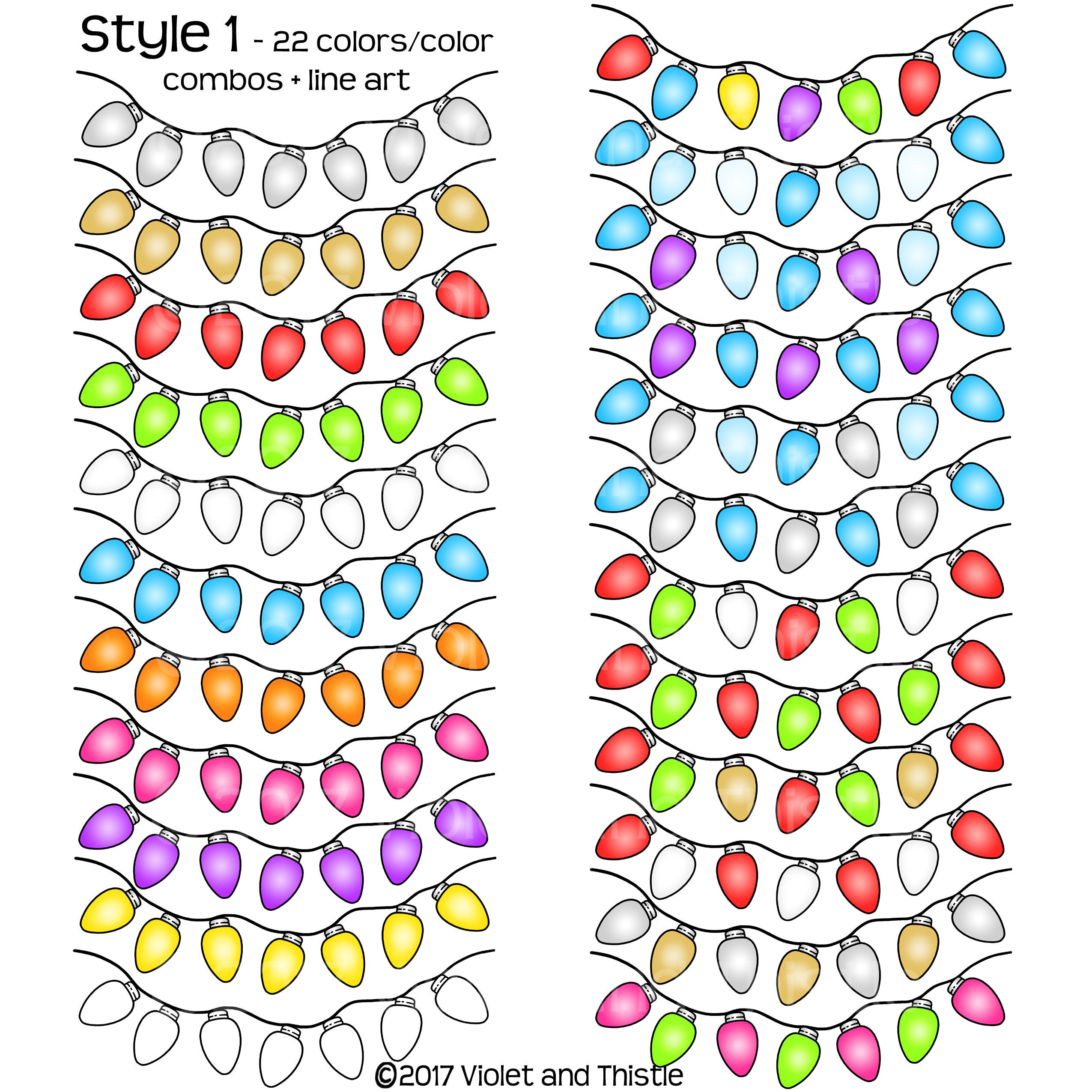 Christmas Lights Png Christmas Lights Clipart Traditional Christmas ...