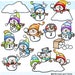 Cute Snowman Snowball Fight Clipart Clip Art Winter Snowmen Fun ...