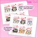 Valentine Day Card Printable Cats Valentine From Teacher to Students ...