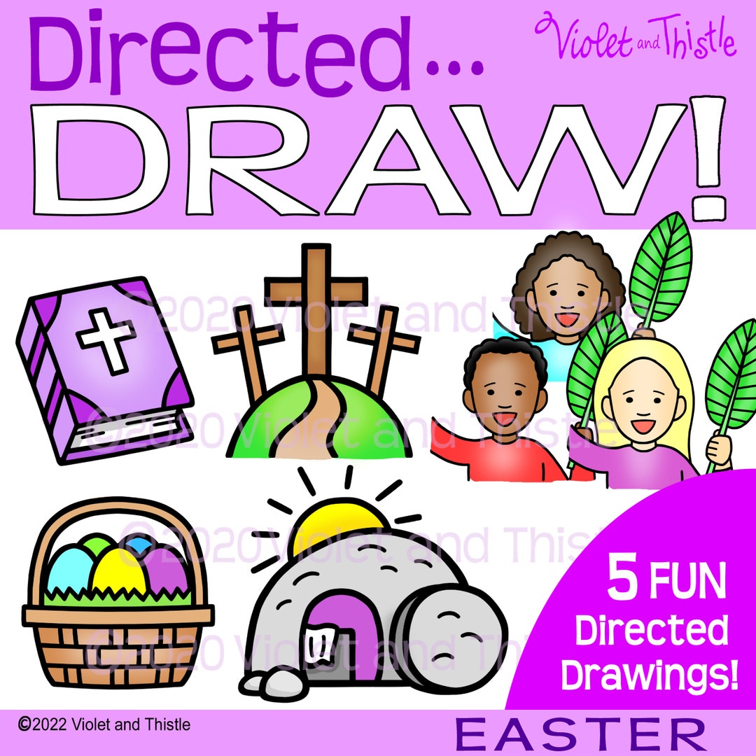 Directed Drawing Easter Kid Learn How to Draw Step by - Etsy
