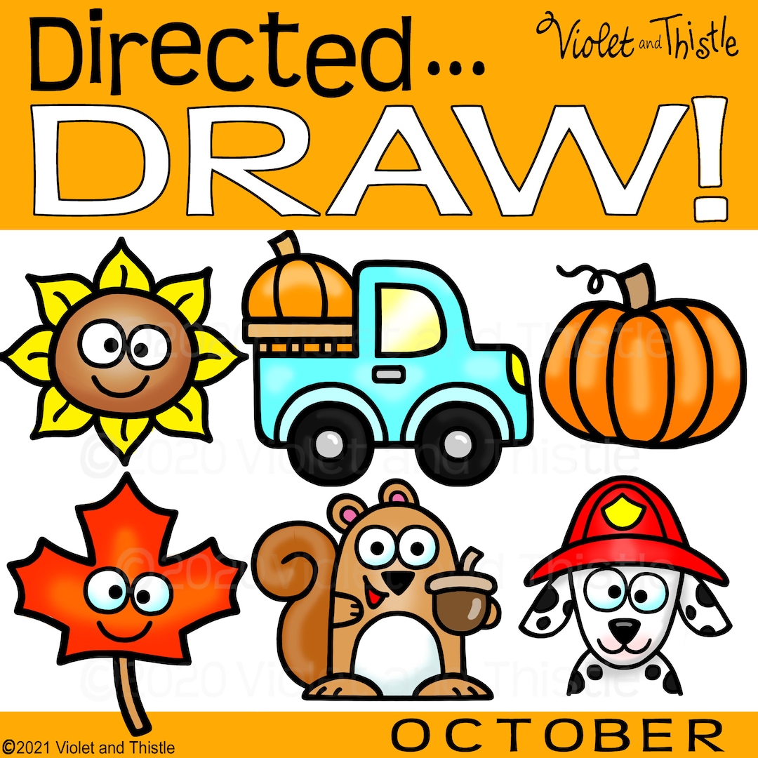 Directed Drawing Kids Learn How to Draw Step by Step Printable Fall ...