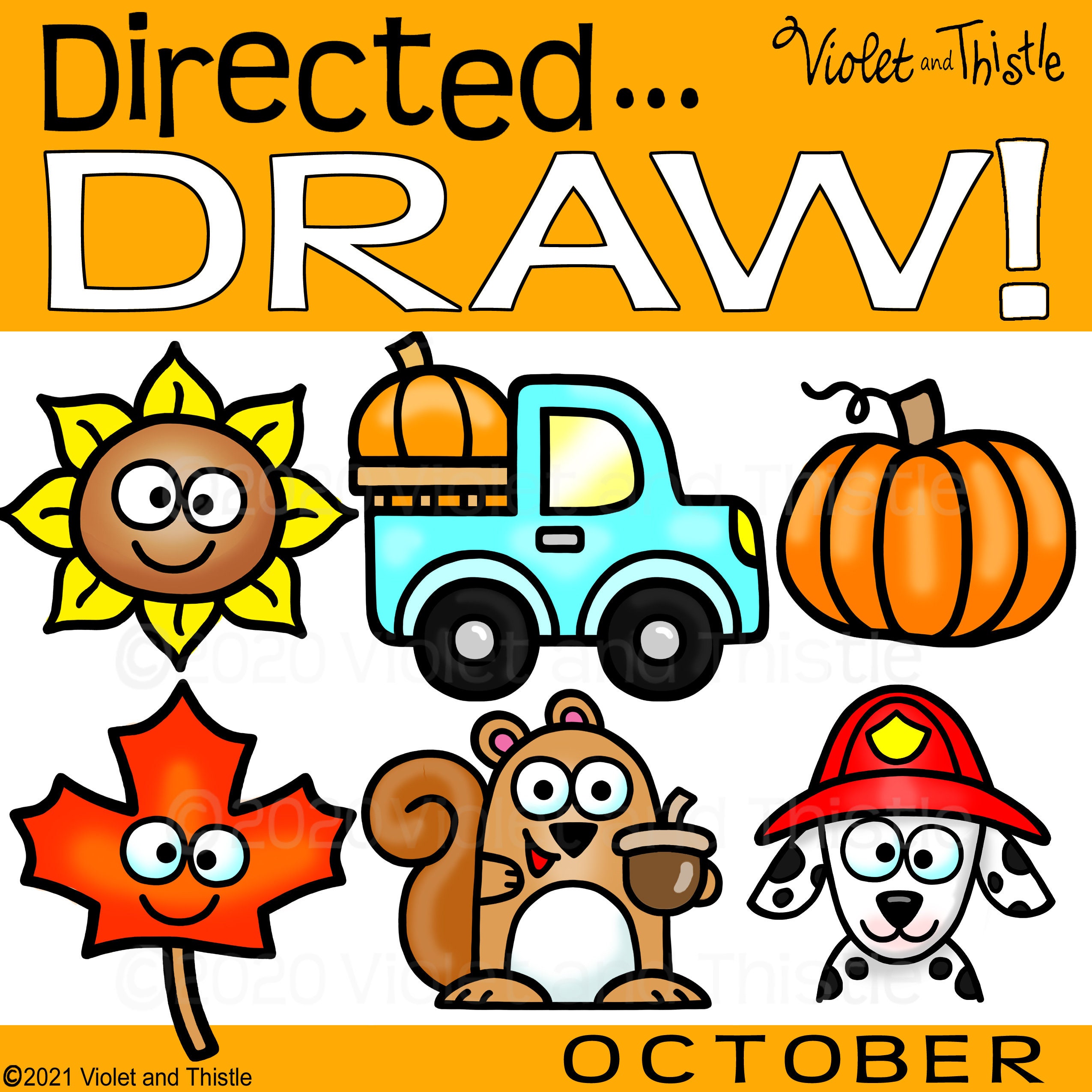 Directed Drawing Kids Learn How to Draw Step by Step Printable Fall ...
