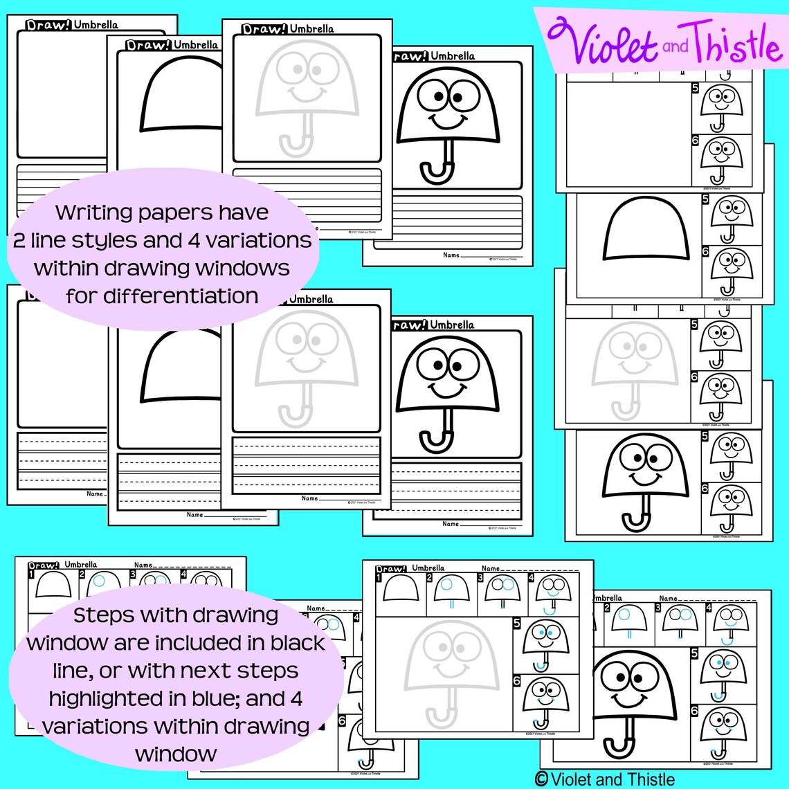 Directed Drawing Kids Learn How to Draw Step by Step Drawing Guide ...