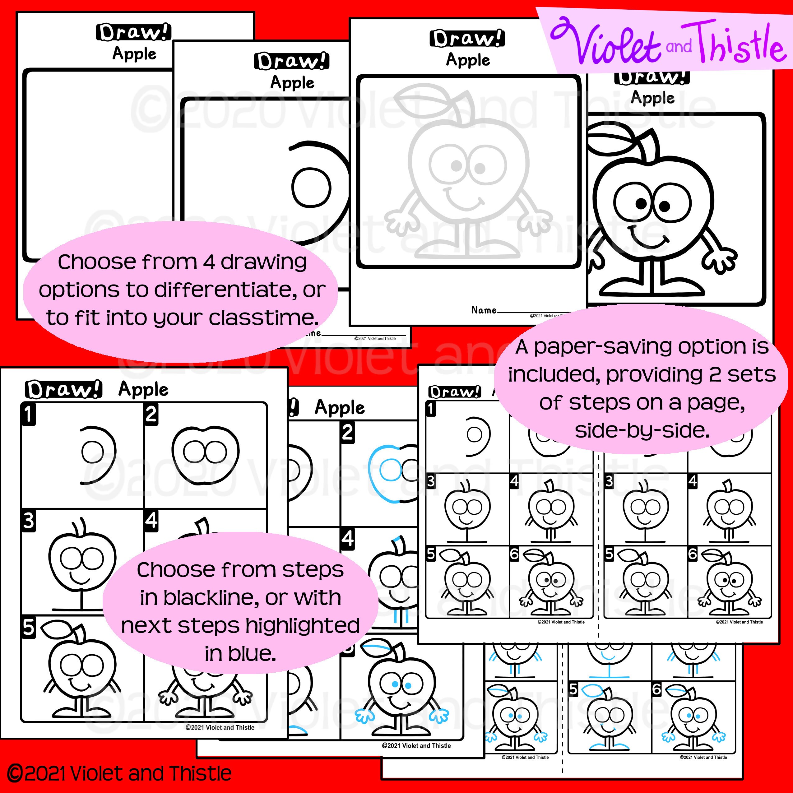 Directed Drawing Kids Learn How to Draw Step by Step Printable Fall ...