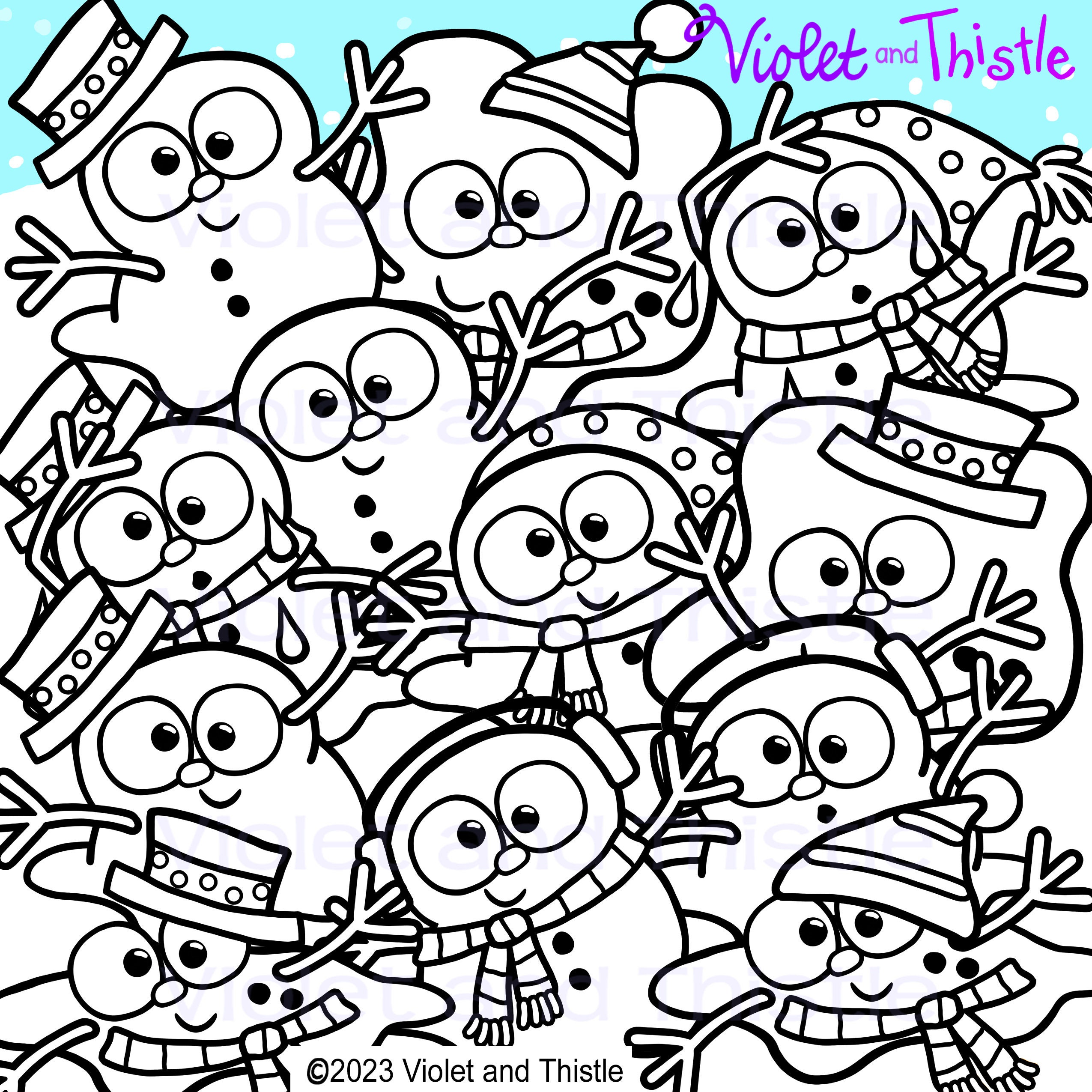 Melting Snowman Clipart Melted Snowman Puddle Clip Art Winter Cute Fun ...