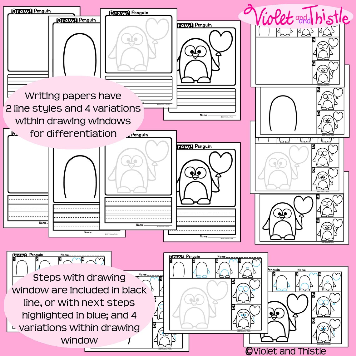 Directed Drawing Kids Learn How to Draw Step by Step Guides Printable ...