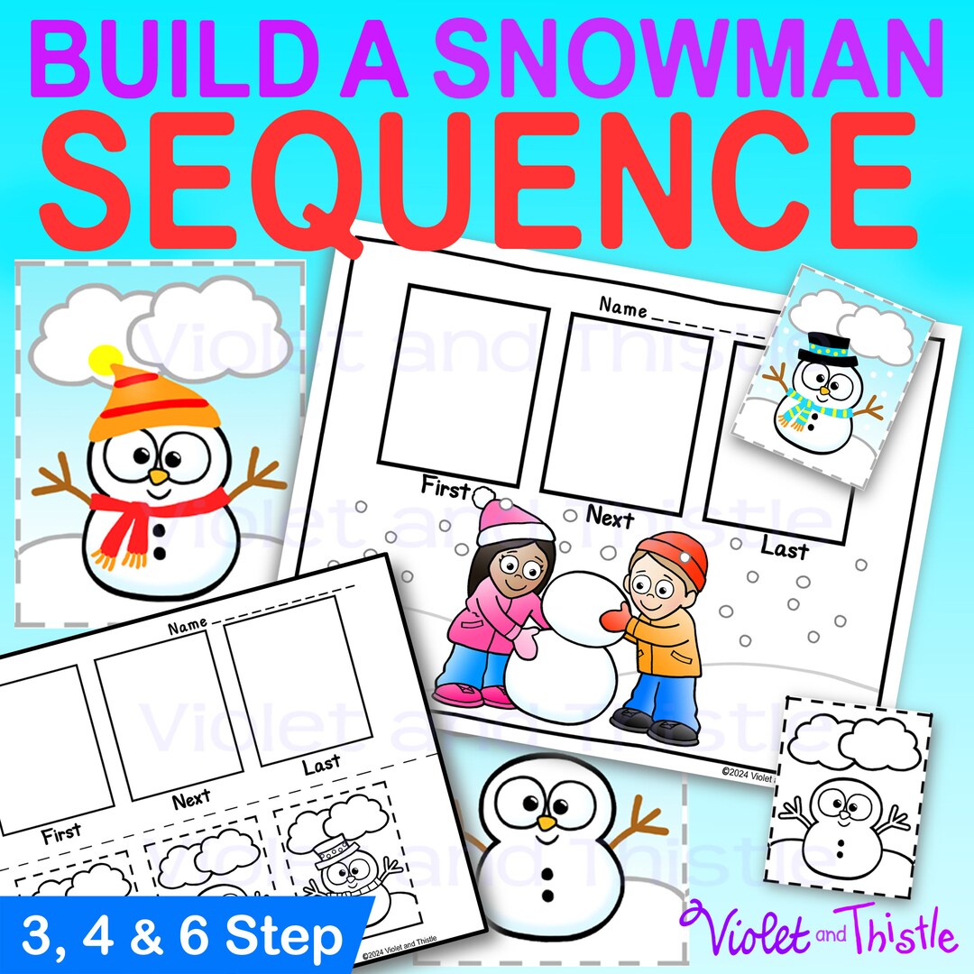 Sequencing Printable Cards Order of Events Activity 3 4 6 Step Sequence ...