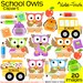 School Owls Clip Art Owl Clip Art Clipart Student Owls School - Etsy