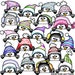 Cute Penguin Peekers Clipart Clip Art Peeking Penguins Fun Faces Winter ...