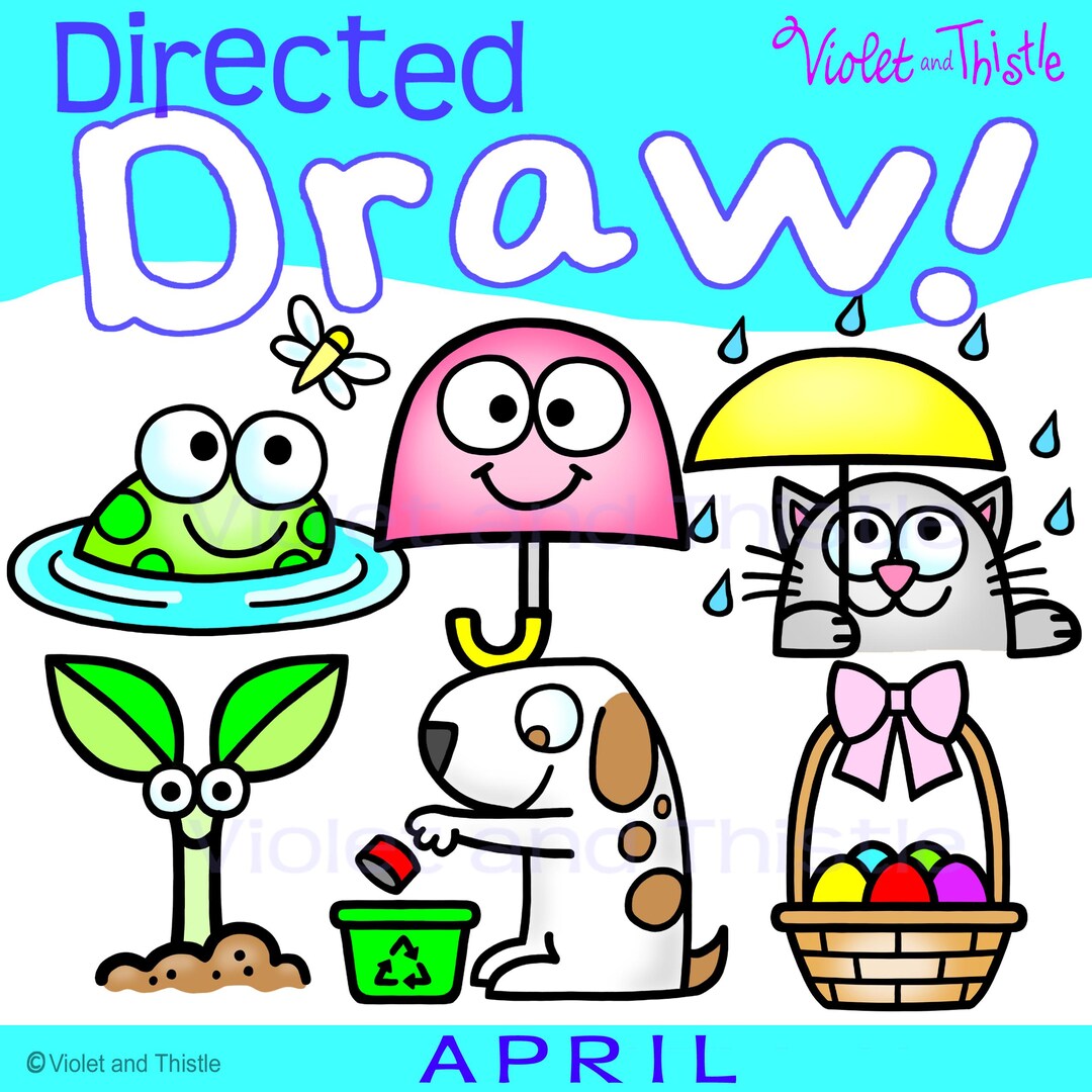 Directed Drawing Kids Learn How to Draw Step by Step Drawing Guide ...