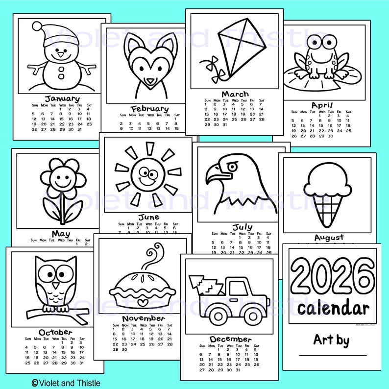 2026 2025 Directed Drawing Calendar for Kids Parent Christmas Gift for ...
