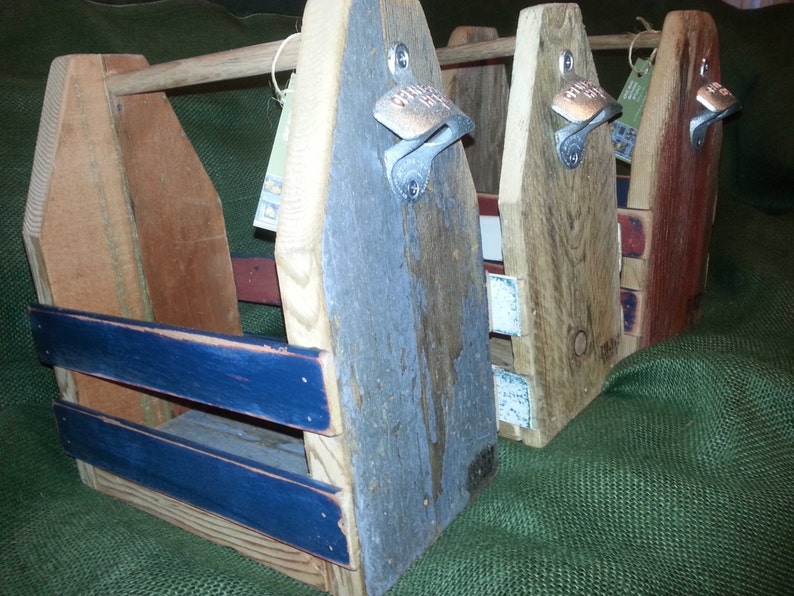 Reclaimed Wood Six Pack Holder - Etsy