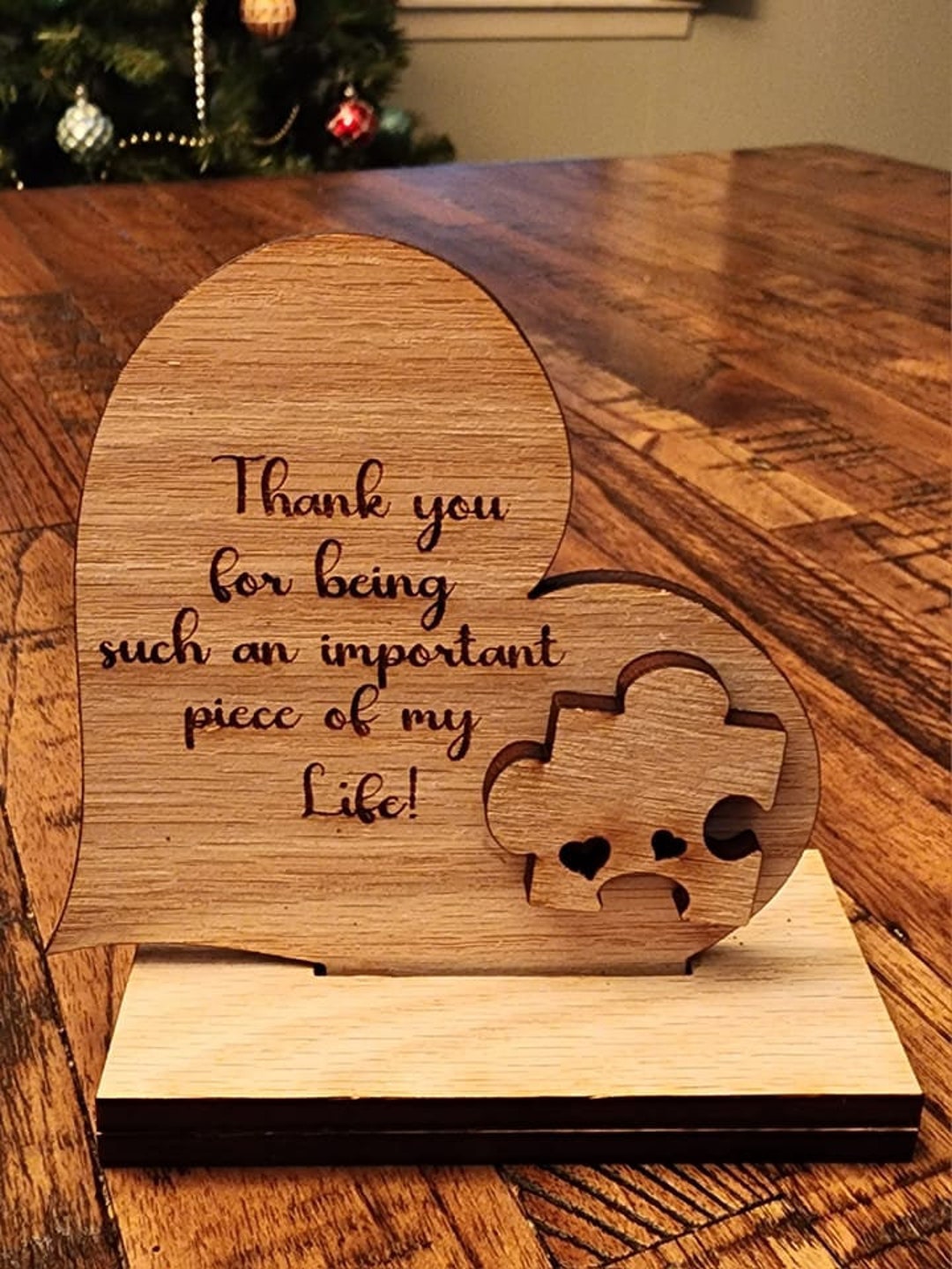 Thank You for Being an Important Piece of My Life, Heart Shape ...