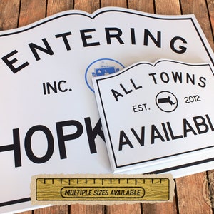 Painted Wooden Entering Boston Sign Massachusetts Outline - Etsy