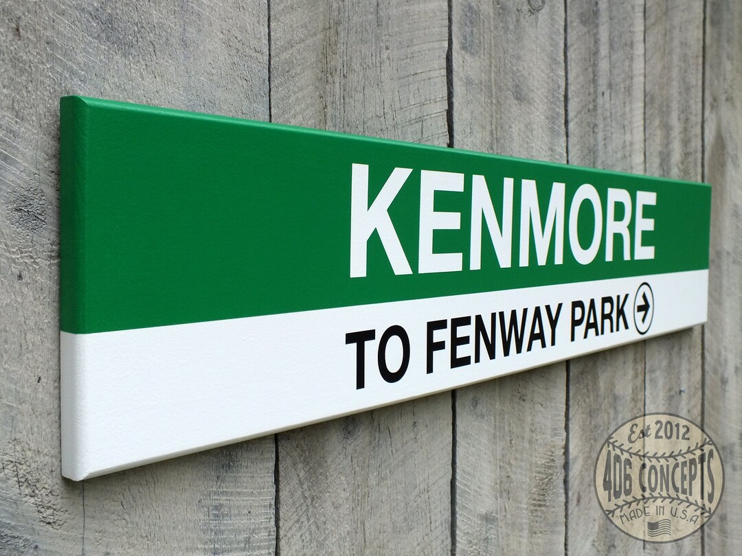 36" Officially Licensed Painted MBTA Station Sign Kenmore - Etsy