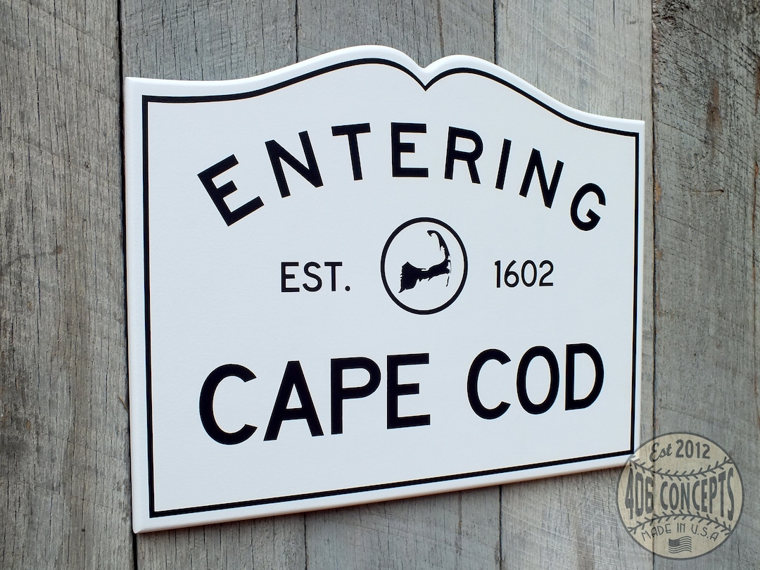 Painted Wooden Entering Cape Cod Sign Outline - Etsy