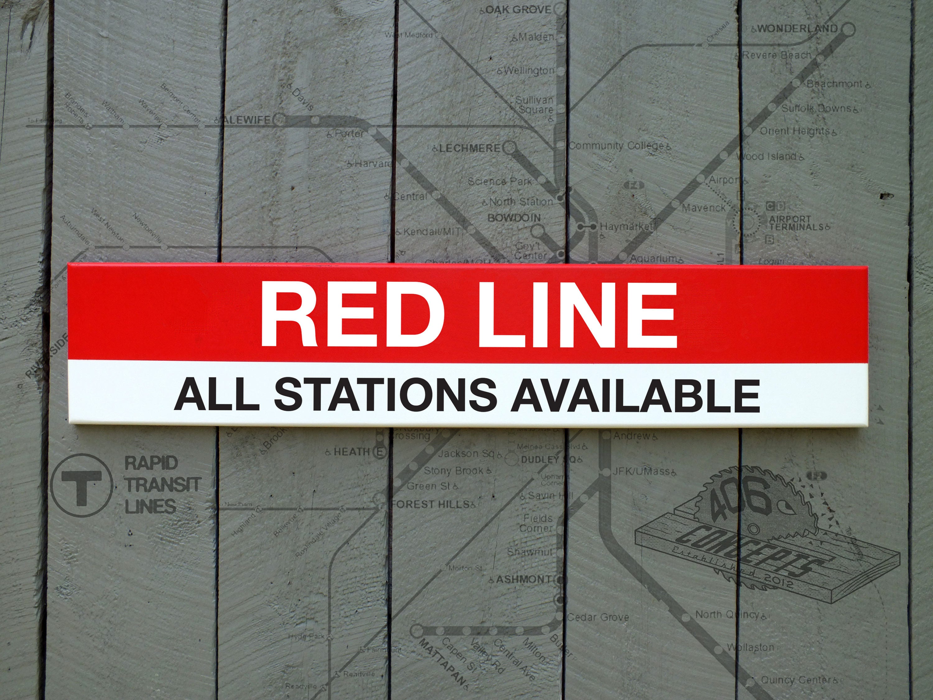 T Red Line Map