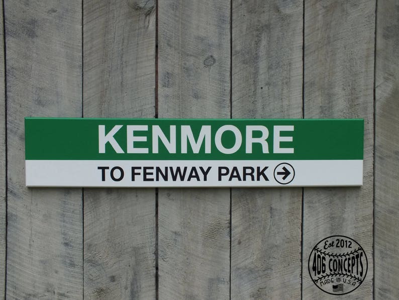 22" Officially Licensed Painted MBTA Station Sign Kenmore - Etsy