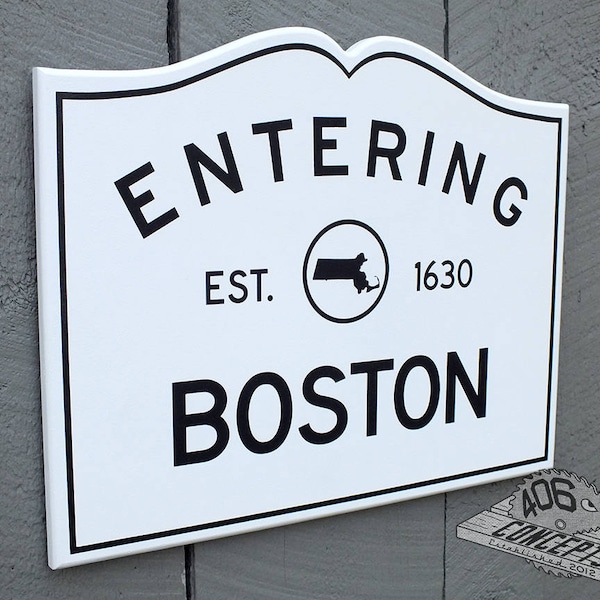 Boston Sign - Etsy