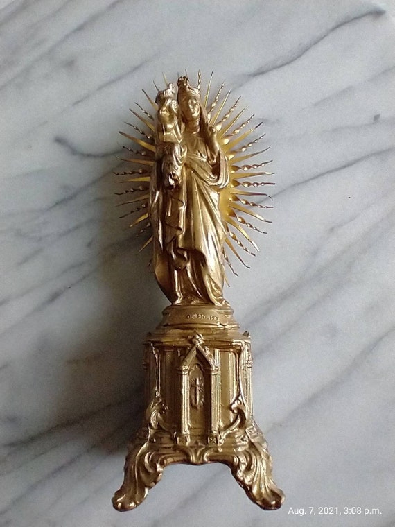 Altar Statue Gold Plated From a Church Detailed Delicate - Etsy UK