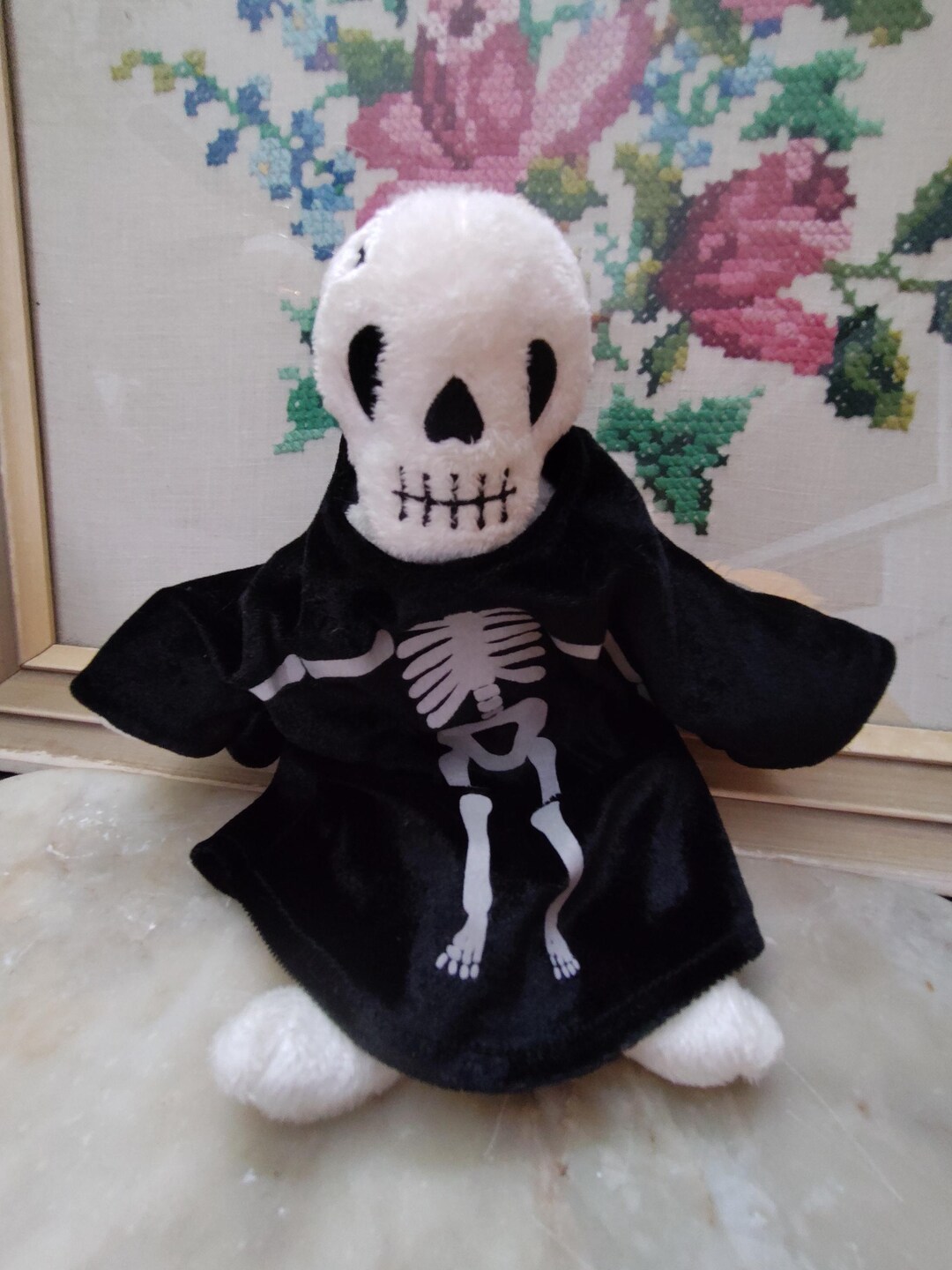 TY Creepers Skeleton Beanie Babies 2000 - Etsy