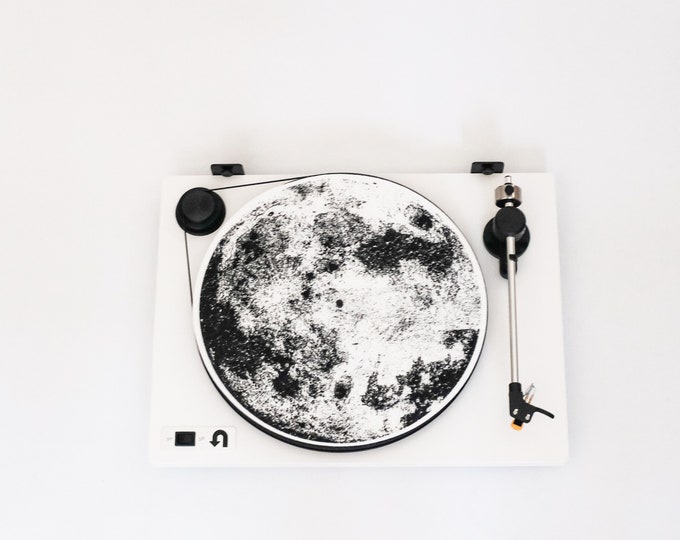 Turntable Slipmat: the Moon - Etsy