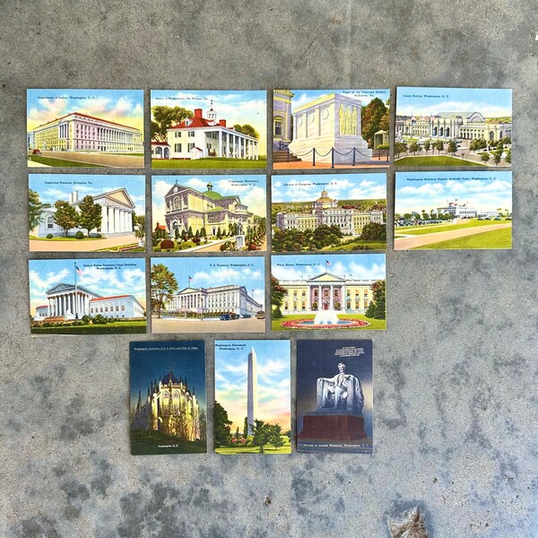 Linen Post Cards - Etsy