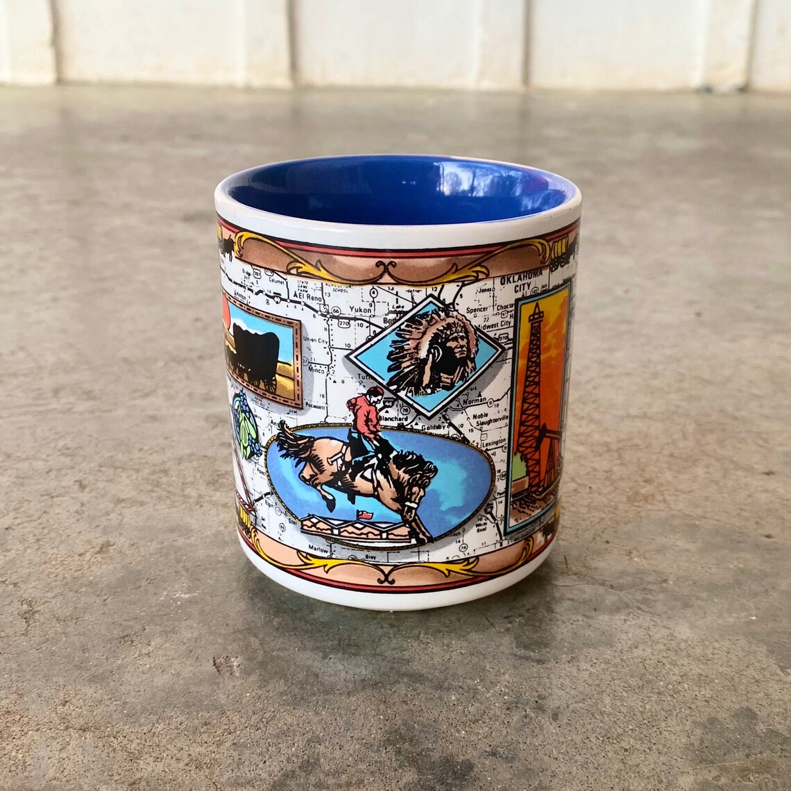 Vintage 1993 Oklahoma Coffee Mug | Etsy