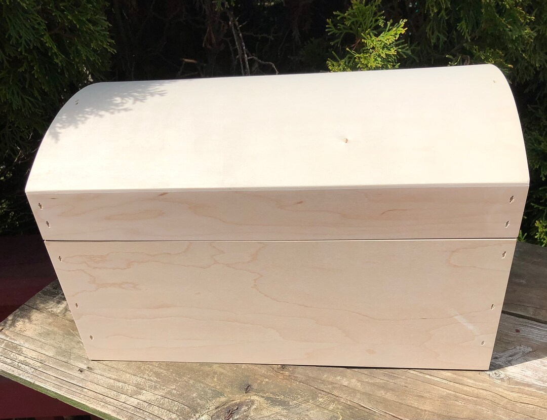 SMALL TREASURE Chest 15" With Shelf or SLOT (shorter Height) Unfinished ...