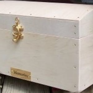 TREASURE CHEST HARDWARE Kit Includes Hinges and Screws, Lid Chain and ...