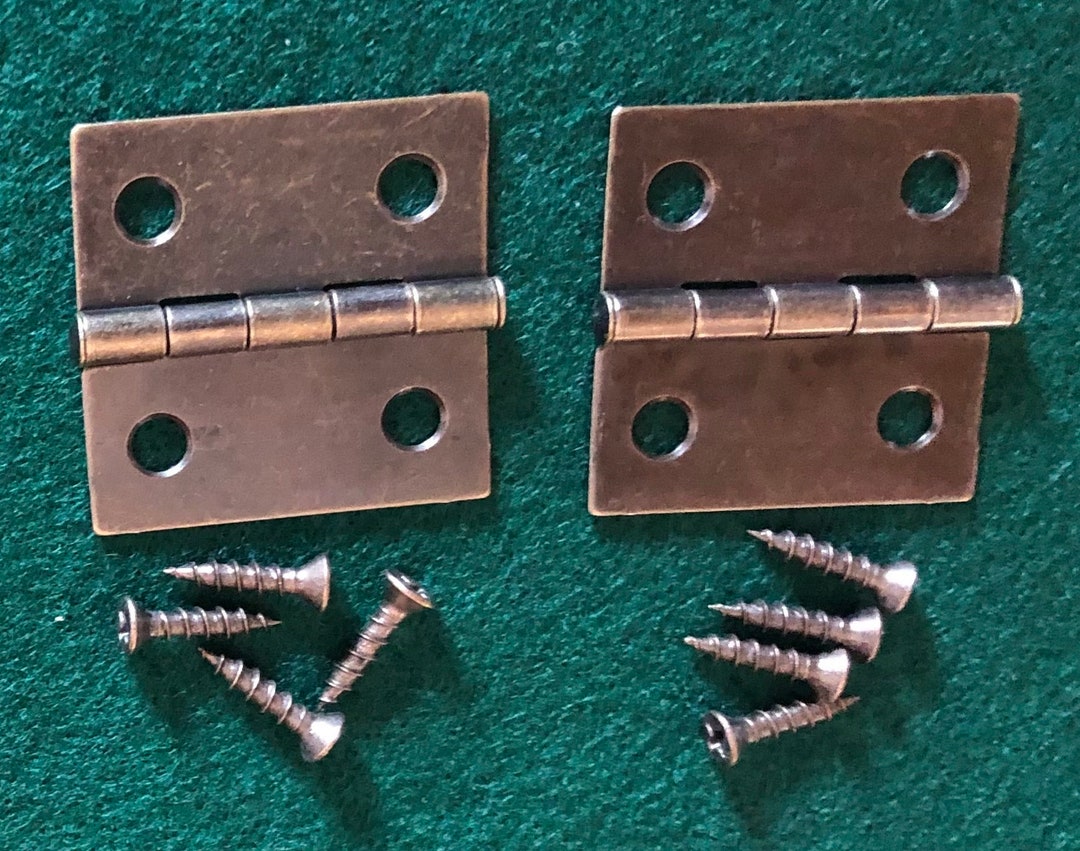 HINGE SET, 1-1/2" X1-1/2" Includes Screws, - Etsy