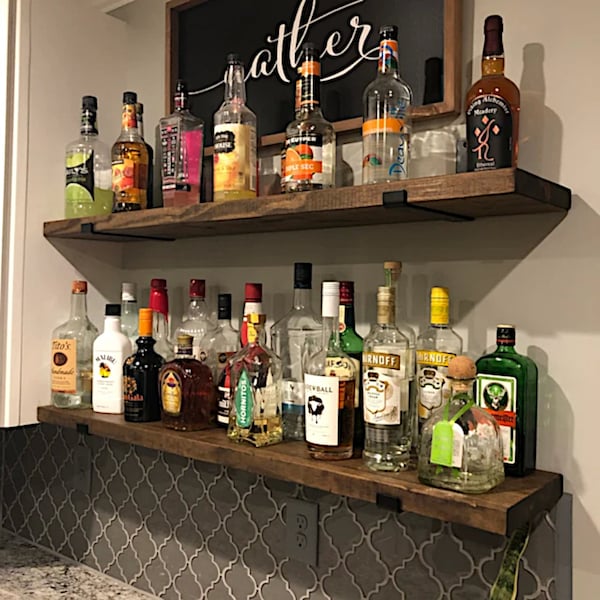 Liquor Shelf - Etsy