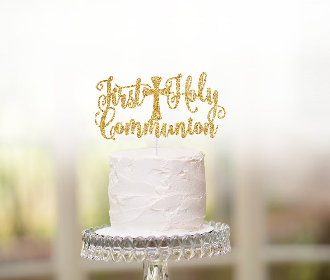 First Communion Cake Topper, Holy Communion Cake Topper, Custom Cake ...