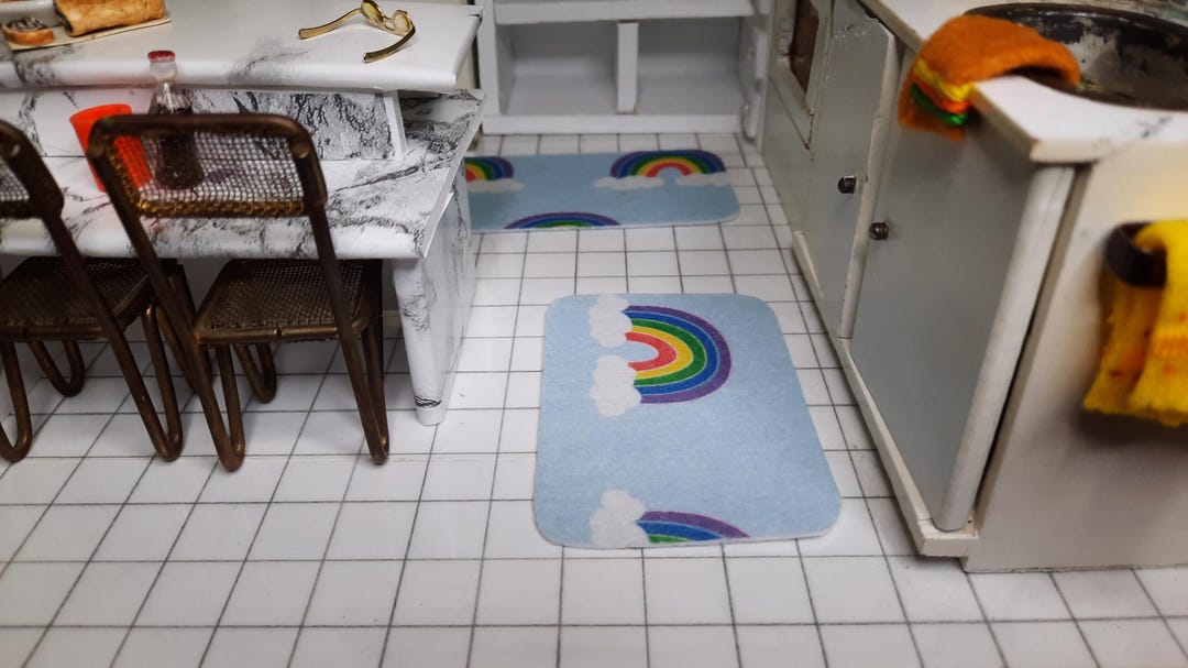 2"x3" Area Floor Rug - 1:12 Dollhouse Scale - Choose Your Color, Made ...