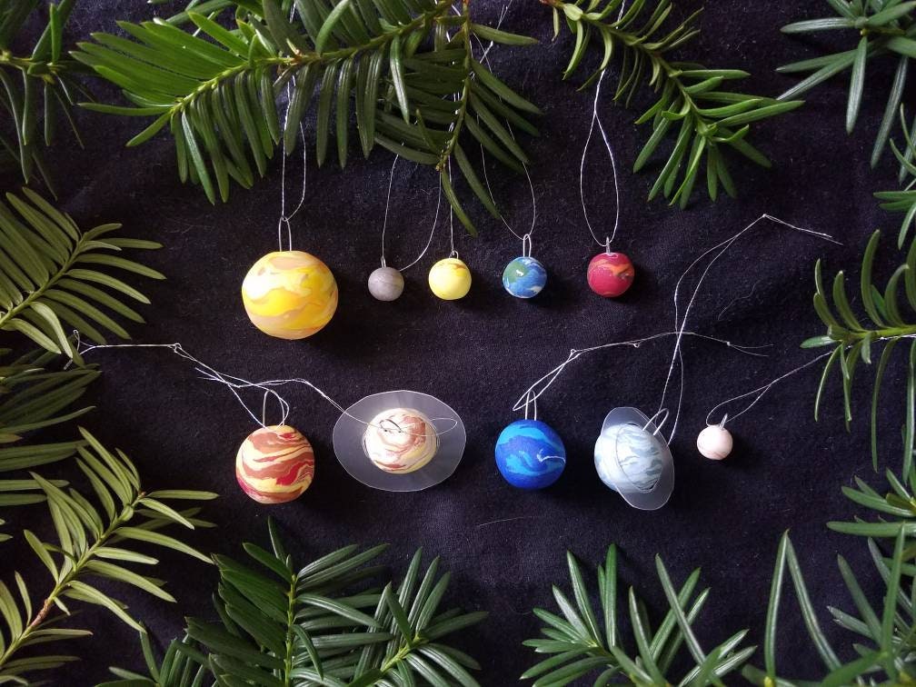 Solar System Glass Ornament