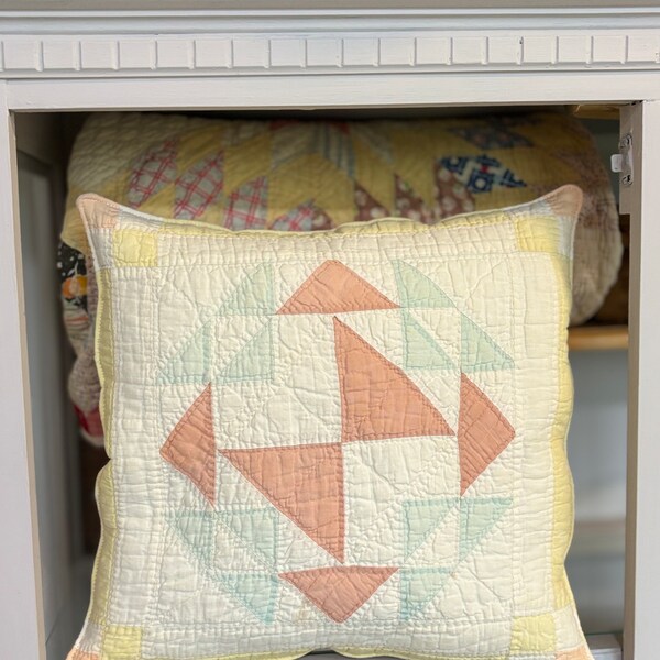 Quilted Throw Pillow - Etsy