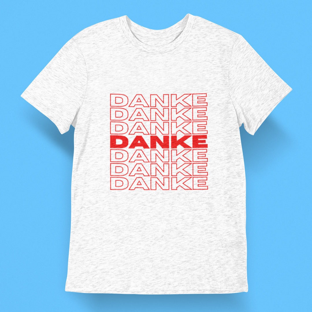 Danke German T-shirt, Thank You Bags Short-sleeve Unisex T-shirt - Etsy