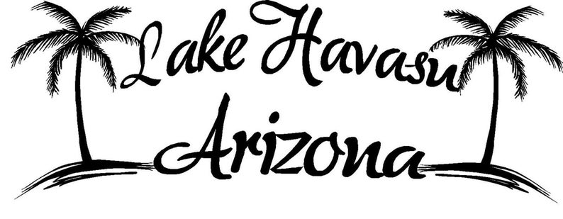 Lake havasu city arizona vinyl decal sticker 8.75 wide | Etsy