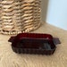Vintage Ruby Red Rectangular Pressed Glass, Ribbed Diamond Pattern - Etsy