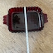 Vintage Ruby Red Rectangular Pressed Glass, Ribbed Diamond Pattern - Etsy