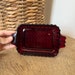 Vintage Ruby Red Rectangular Pressed Glass, Ribbed Diamond Pattern - Etsy